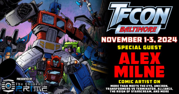 Transformers artist Alex Milne to attend TFcon Baltimore 2024